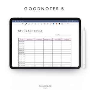 Minimalist Revision Timetable Printable Set, Hourly Agenda, Weekly ...