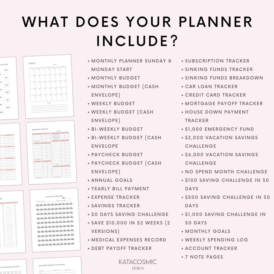 Budget Digital Planner Template Finance Digital Planner - Etsy