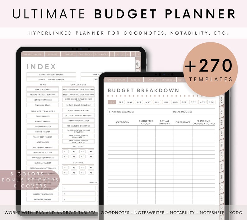2026 Digital Budget Planner: Budget Tracker, Financial Planner, Finance ...