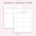 Week at a Glance Printable, Undated Weekly Planner Template, Week ...