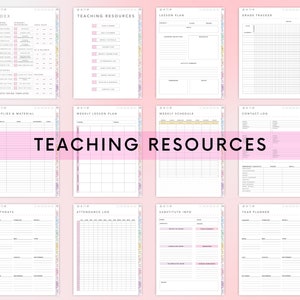 Digital Teacher Planner 2024 - 2025 DATED Lesson Planner, Academic ...