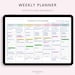 Digital Weekly Schedule for Goodnotes, 24/7 Weekly Timetable, Hourly ...