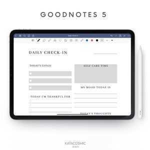 Daily Check in Journal, Daily Gratitude Journal Printable, Daily ...