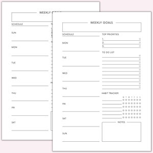 Editable Weekly to Do List, Minimalist Weekly Planner Printable, Weekly ...