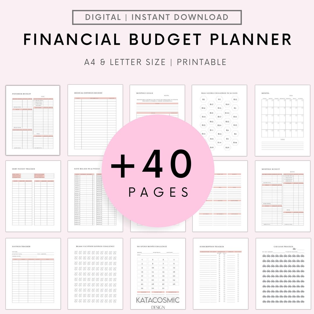 Printable Budget Planner Bundle - Budget Planner Kit - Weekly Budget ...