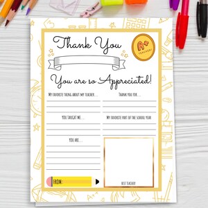 Teacher Appreciation Printable Gift, Teacher Appreciation Week, All ...