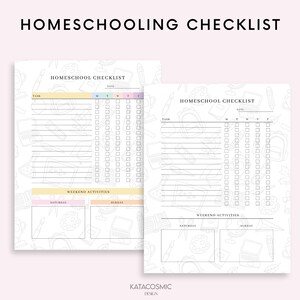 Editable Homeschool Planner | Digital School Planner | Printable ...