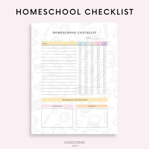 Editable Homeschool Planner | Digital School Planner | Printable ...