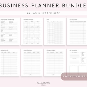 Printable Business Planner Bundle, Small Business, Product and Social ...