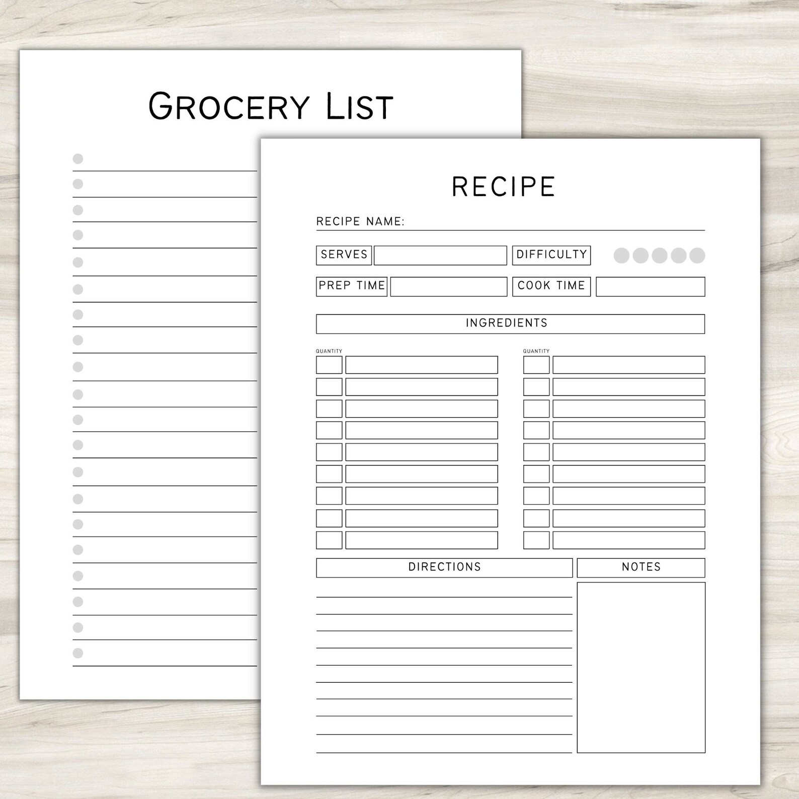 Recipe Book Template, EDITABLE Recipe Sheet Template, Recipe Cards ...