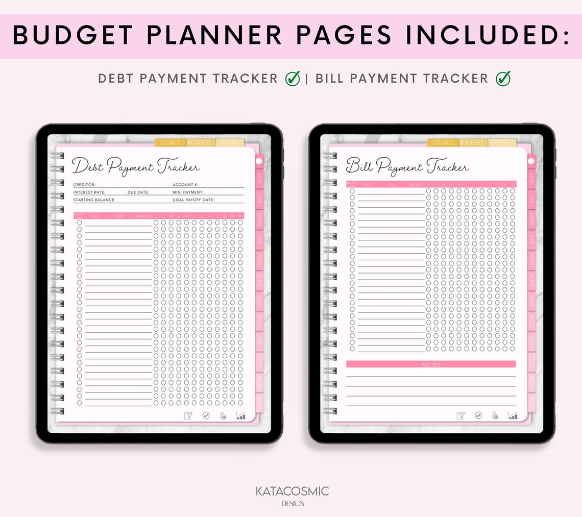 Digital Budget Planner Digital Finance Planner Digital - Etsy