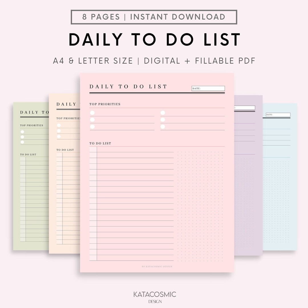 Digital to Do List Goodnotes Template, Dark Mode to Do List Page ...