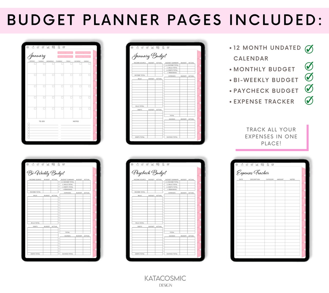 Digital Budget Planner - Goodnotes Budget Planner - Finance Planner ...