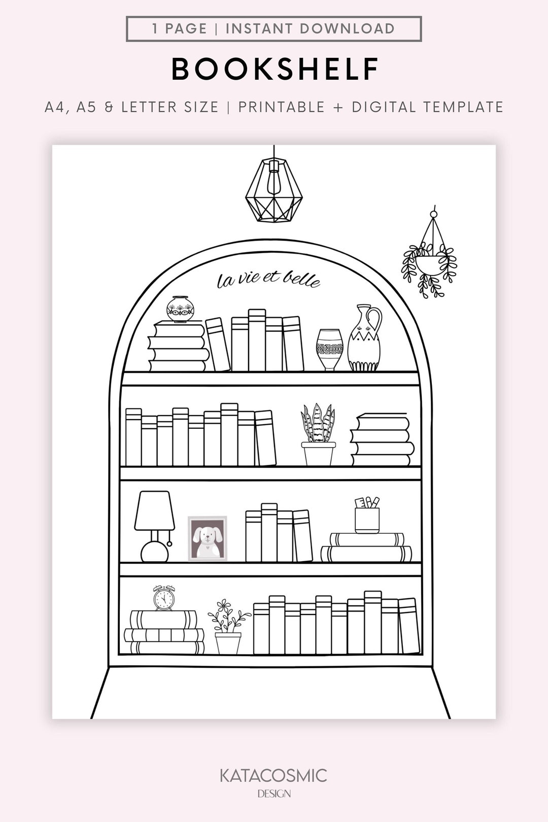 Bookshelf Printable Template, Book Log, Books to Read, Books I've Read ...