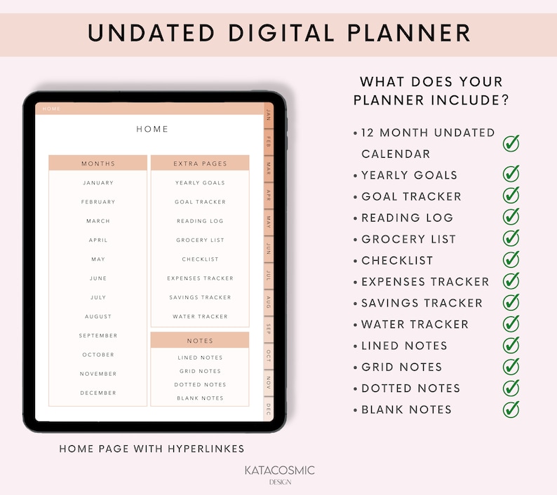 Aesthetic Digital Planner Ipad Planner Digital Planner - Etsy