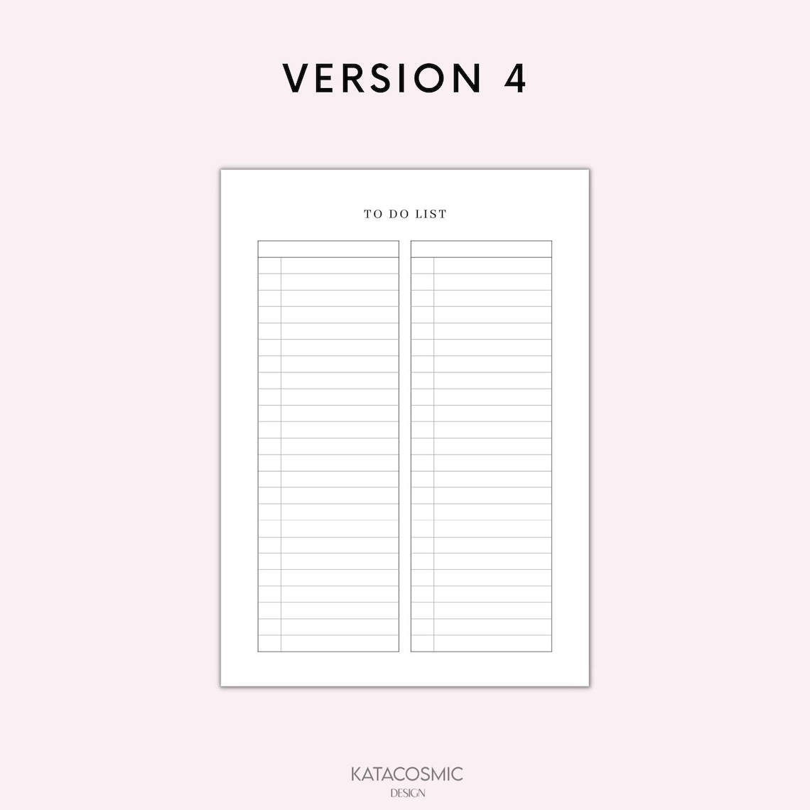 Blank to Do List Printable Blank Checklist Planner Printable - Etsy