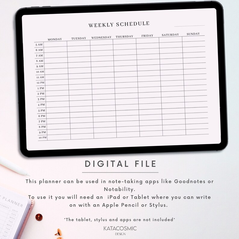 Printable Editable Weekly Schedule Simple Kids School and - Etsy