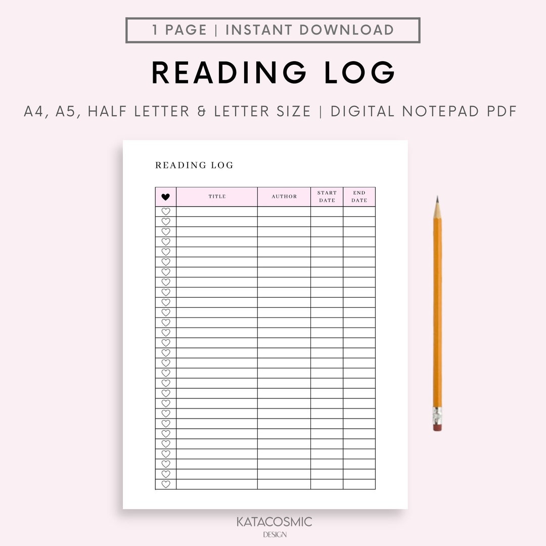 Book Tracker Printable, Bookshelf Reading Log, Books I've Read, Yearly ...