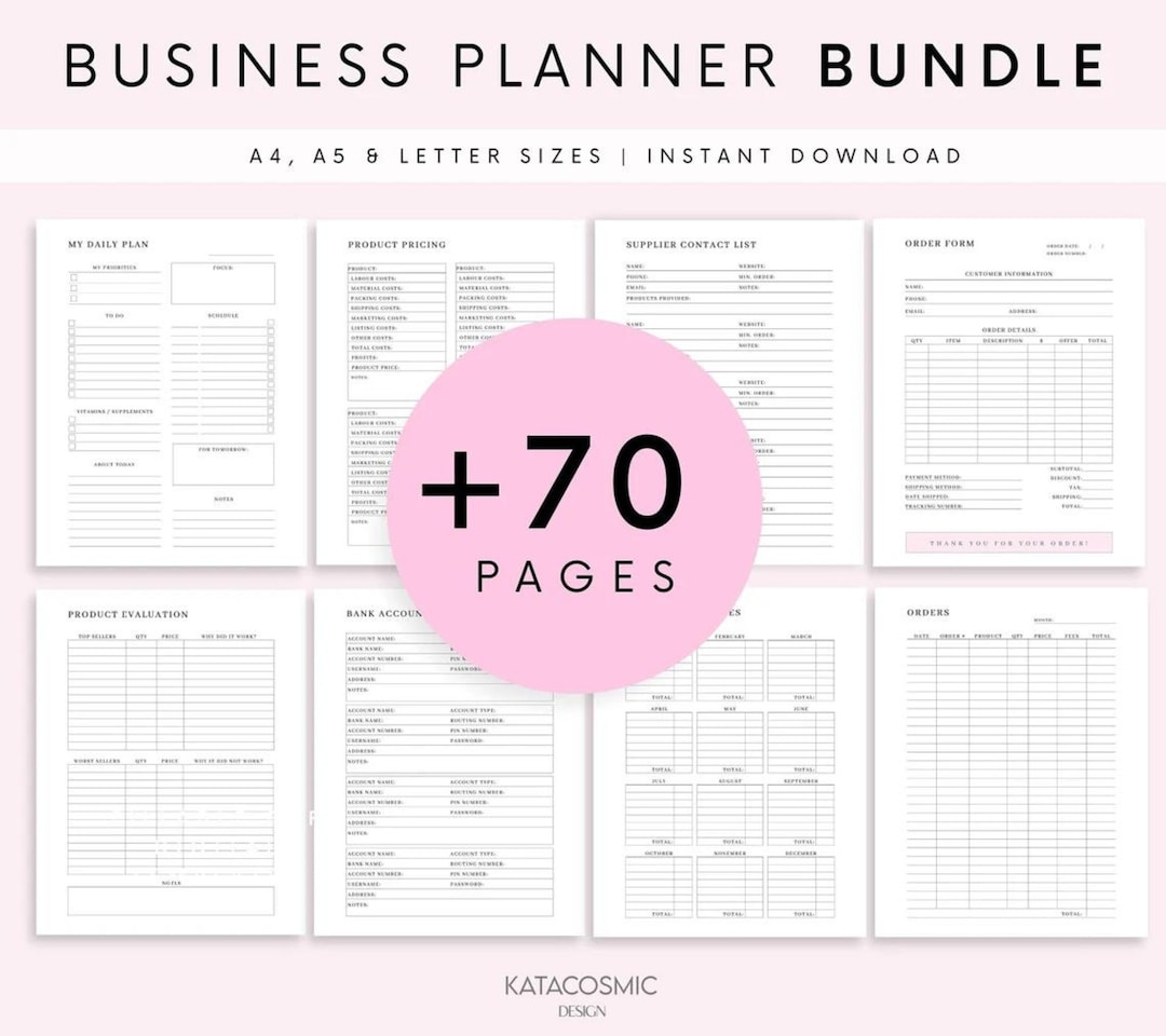 Business Planner Small Business Planner Home Business Organizer ...