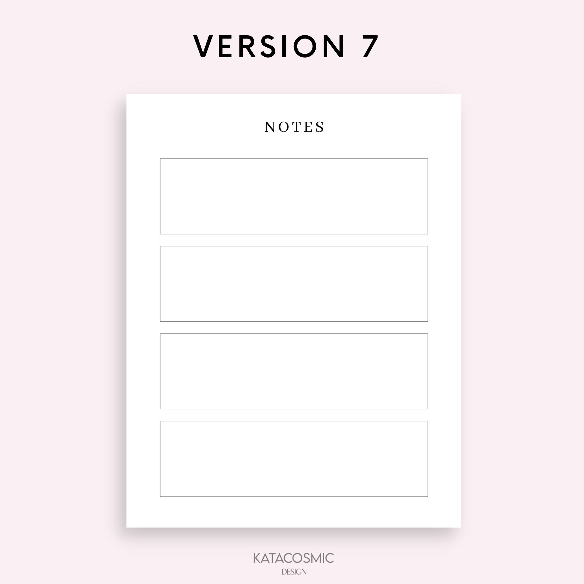 Notes Page Printable Lined Notes Template Note Taking - Etsy