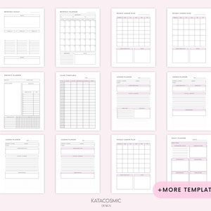 Printable Planner, Printable Student Planner Bundle, Study Planner ...