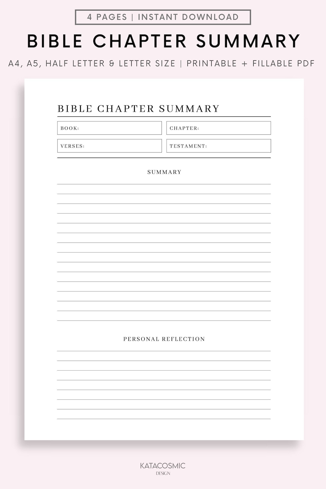 Bible Study Printable Bible Chapter Summary Bible Study Journal Pages bible-study-printable-bible-chapter-summary-bible-study-journal-pages