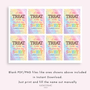 EDITABLE Welcome Back to School Gift Tag, First Day of School, Teacher ...