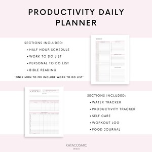 Minimalist Daily Planner Printable, Daily to Do List for Work / Home ...