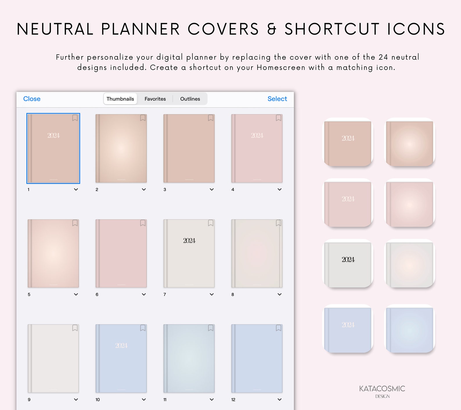 Digital Daily Planner, Portrait Digital Planner, iPad 365 Day Planner ...