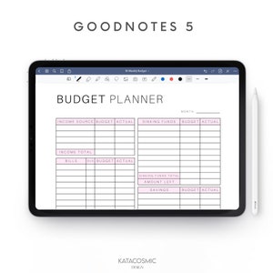 Digital Budget Planner for Goodnotes, Paycheck Budget, Finance Planner ...