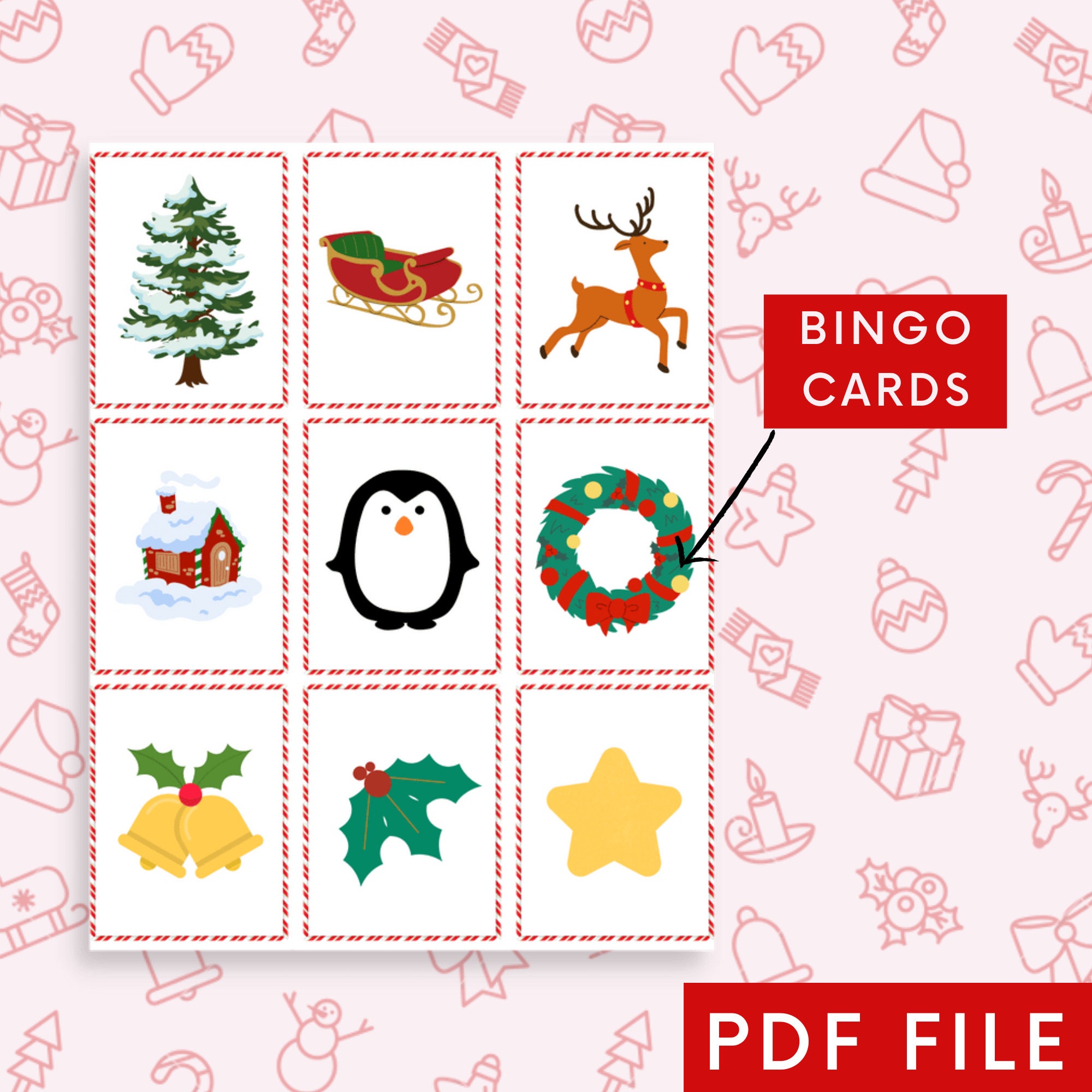 Christmas Game Bundle, Printable Family Games, Virtual Party Games ...