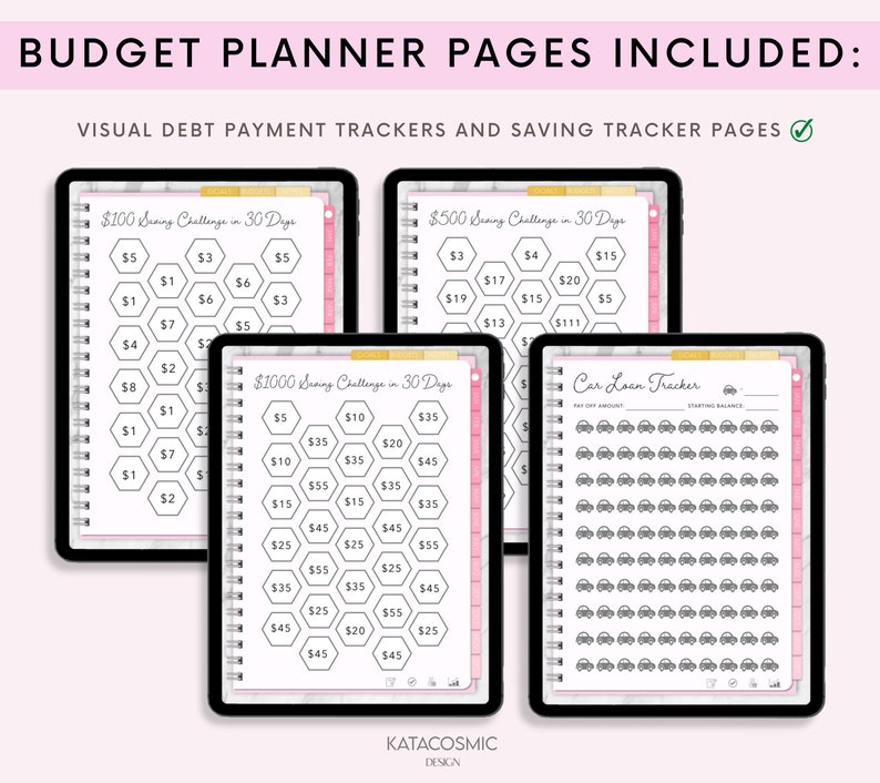 Digital Budget Planner Digital Finance Planner Digital - Etsy