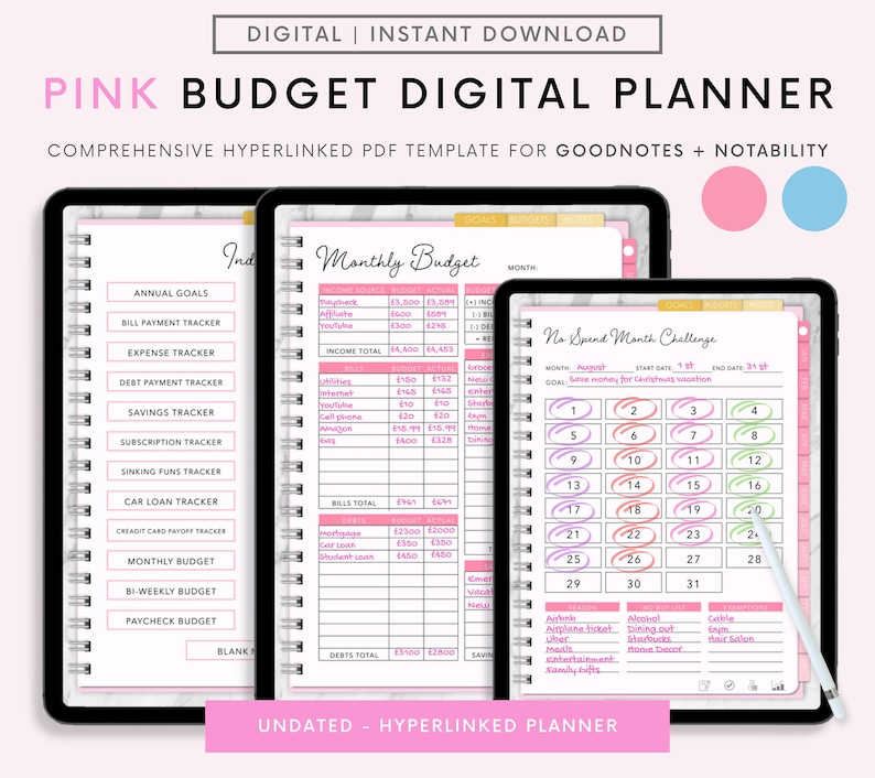 2026 Digital Budget Planner, Goodnotes Digital Planner, Budget Planner ...