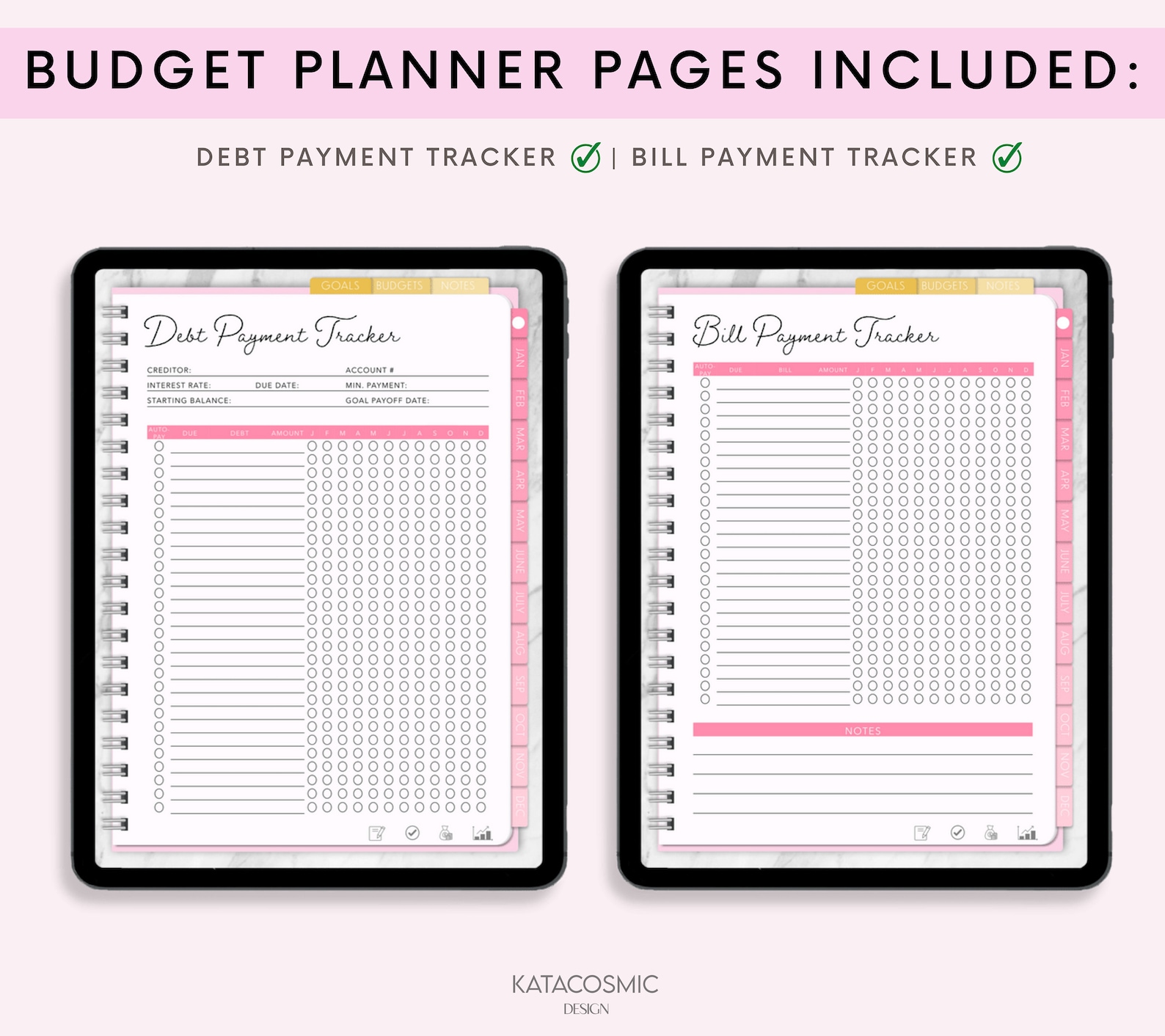 Digital Budget Planner in Pounds, Goodnotes Digital Planner, Budget ...