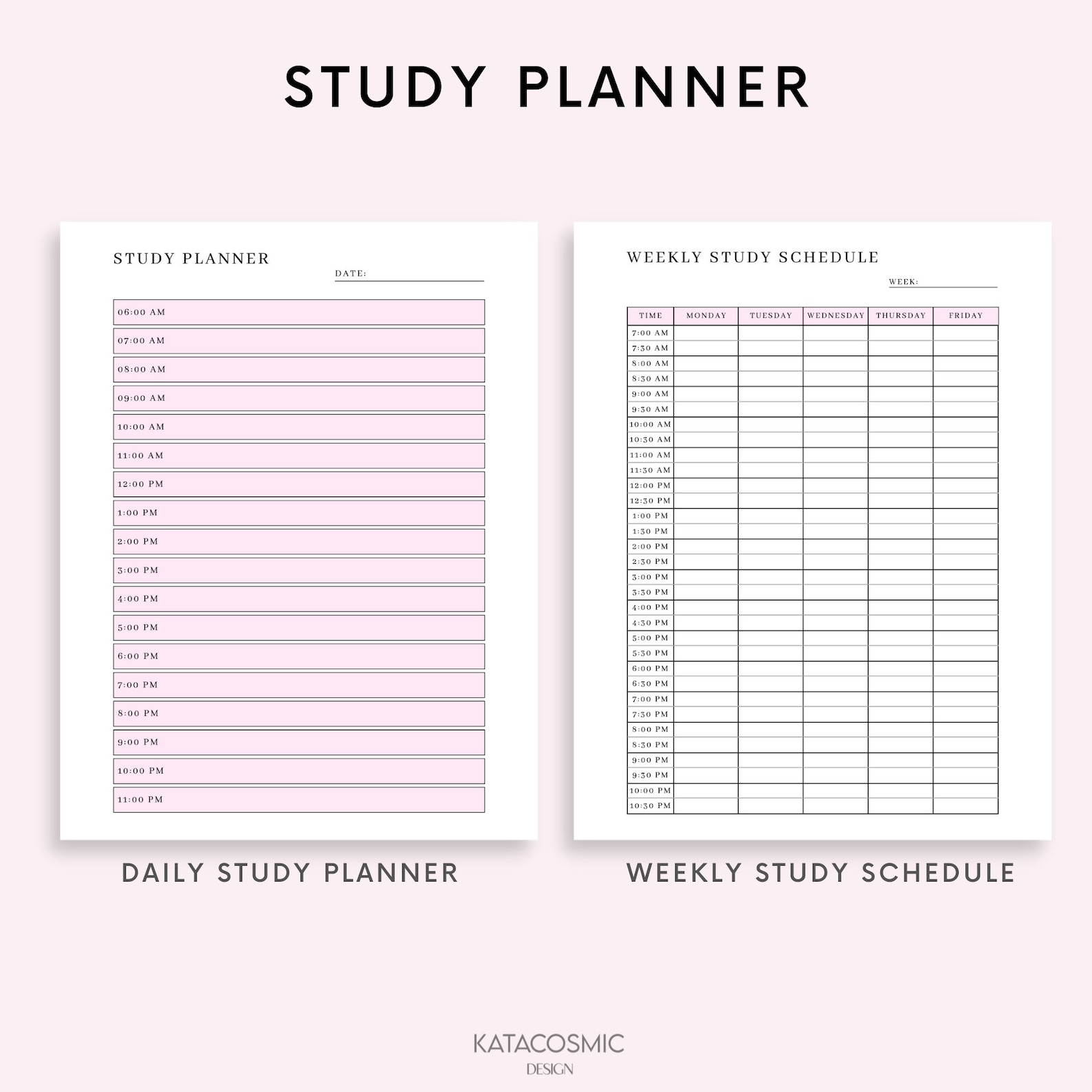College Student Weekly Planner, Printable Student Planner, College ...