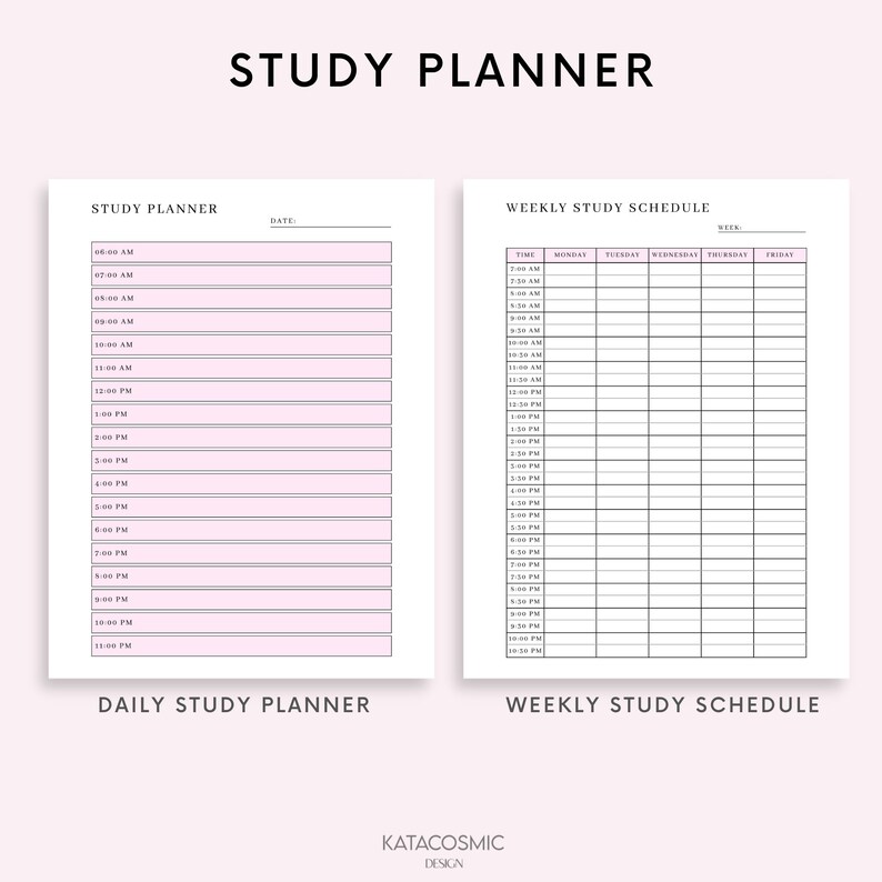 College Student Weekly Planner, Printable Student Planner, College ...