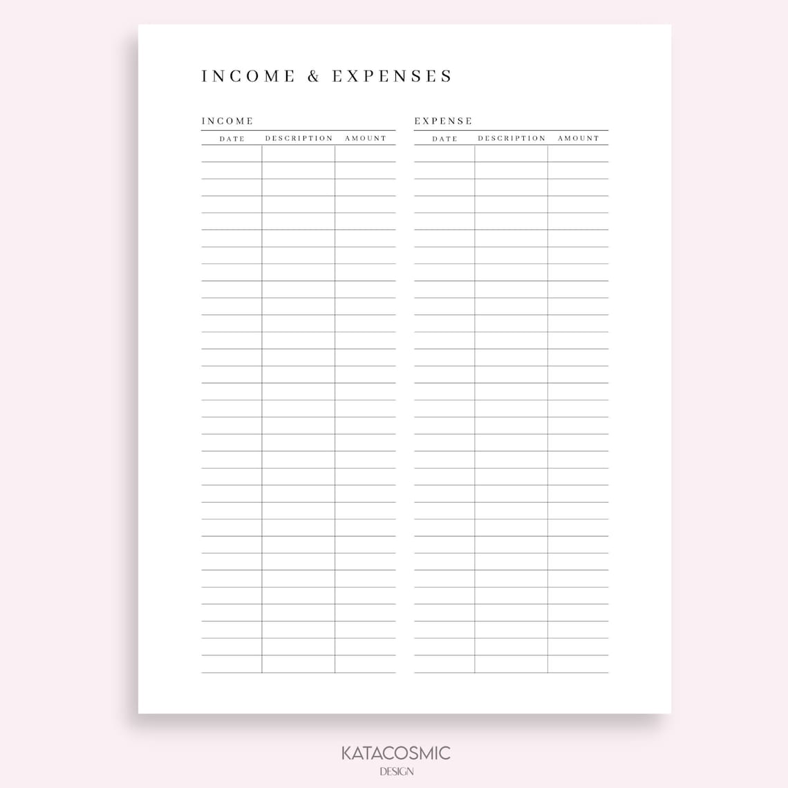 Income and Expense Tracker, Income Tracker, Expense Tracker, Income ...