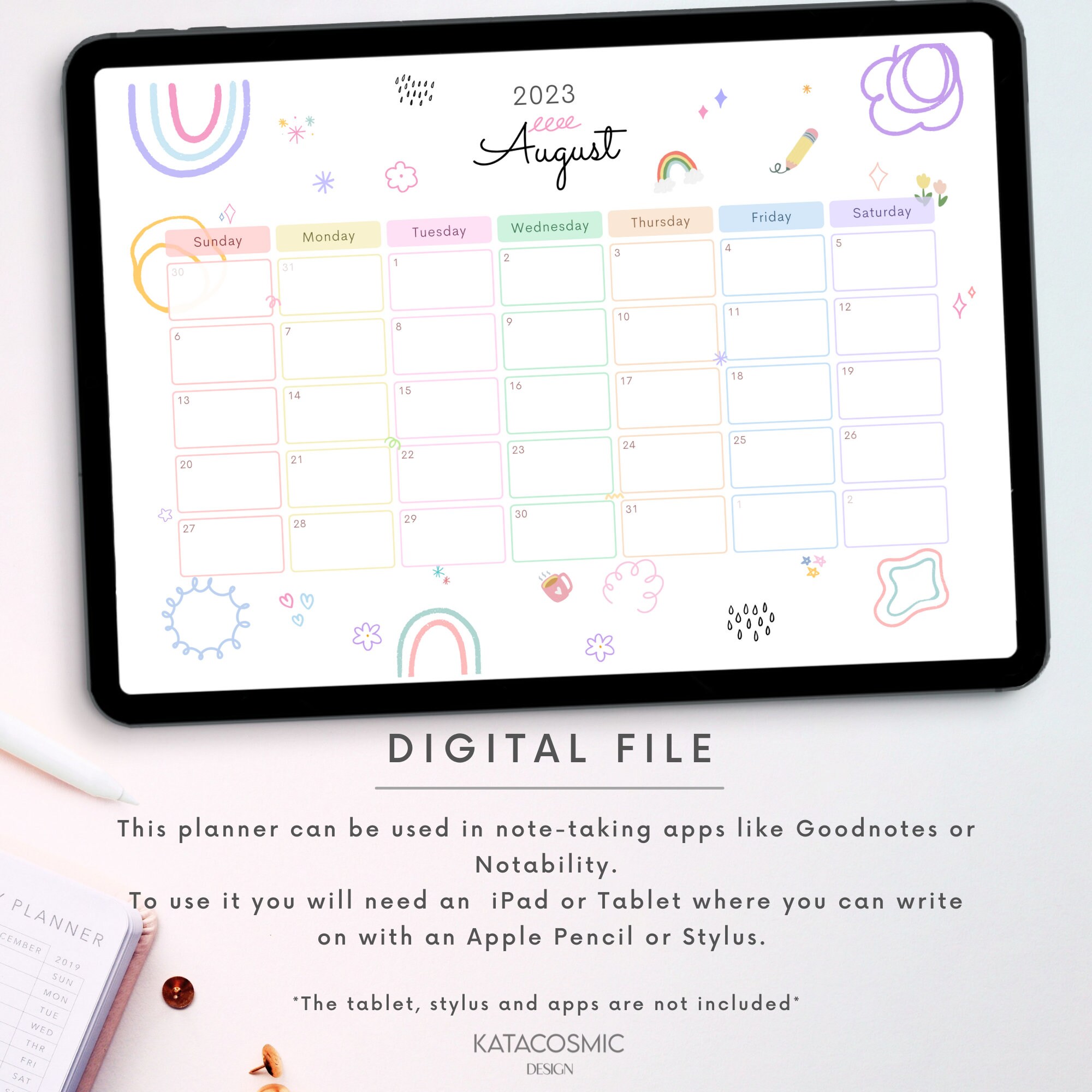 Editable Teacher Calendar 2023, Calendar School Teacher, Wall Calendar ...