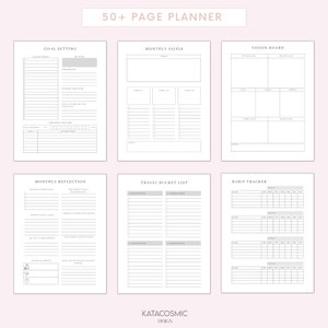 Goal Planner BUNDLE, 2024 Goals Tracker, SMART Goal Setting Kit, New ...