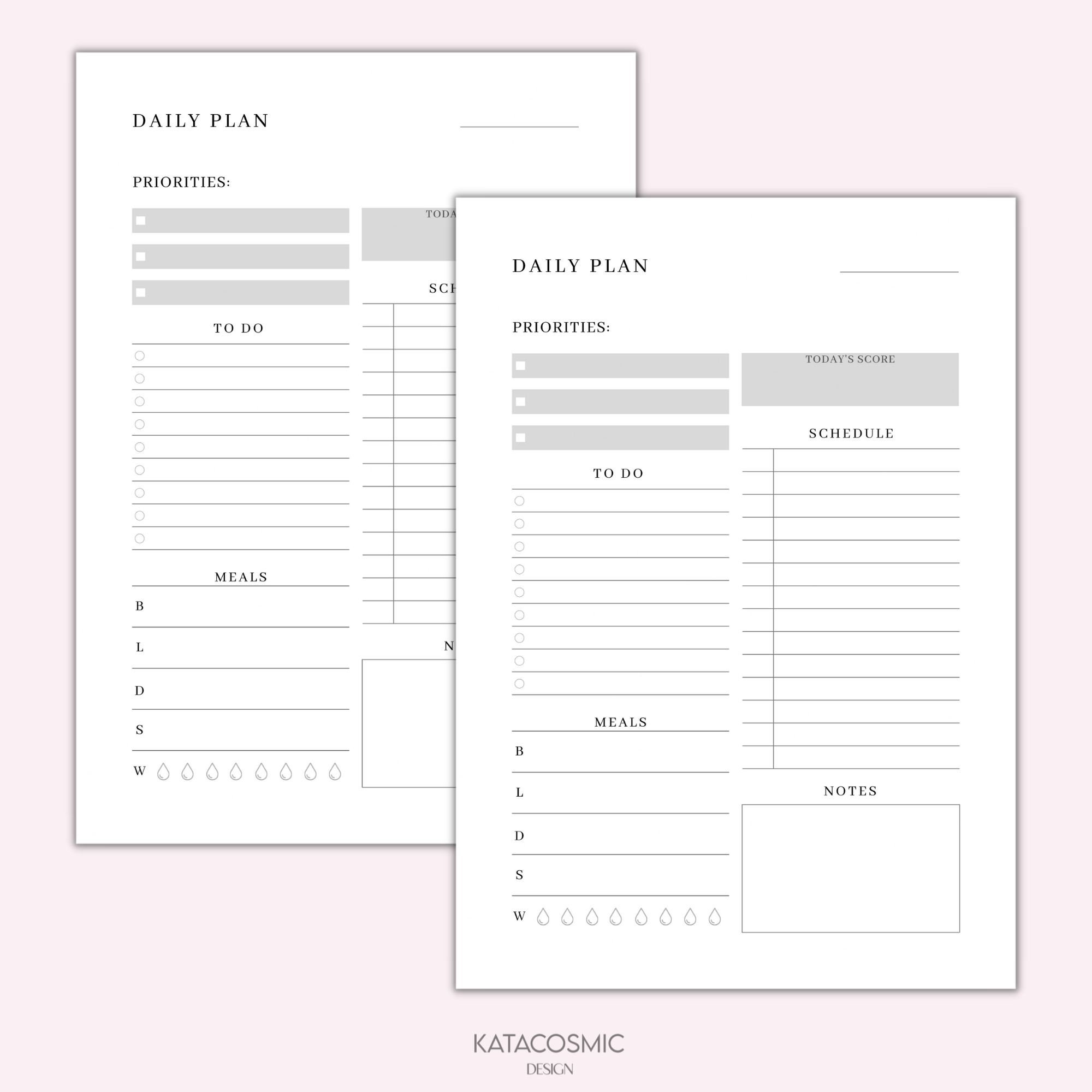 Printable Daily Planner PDF Daily to Do List Printable - Etsy