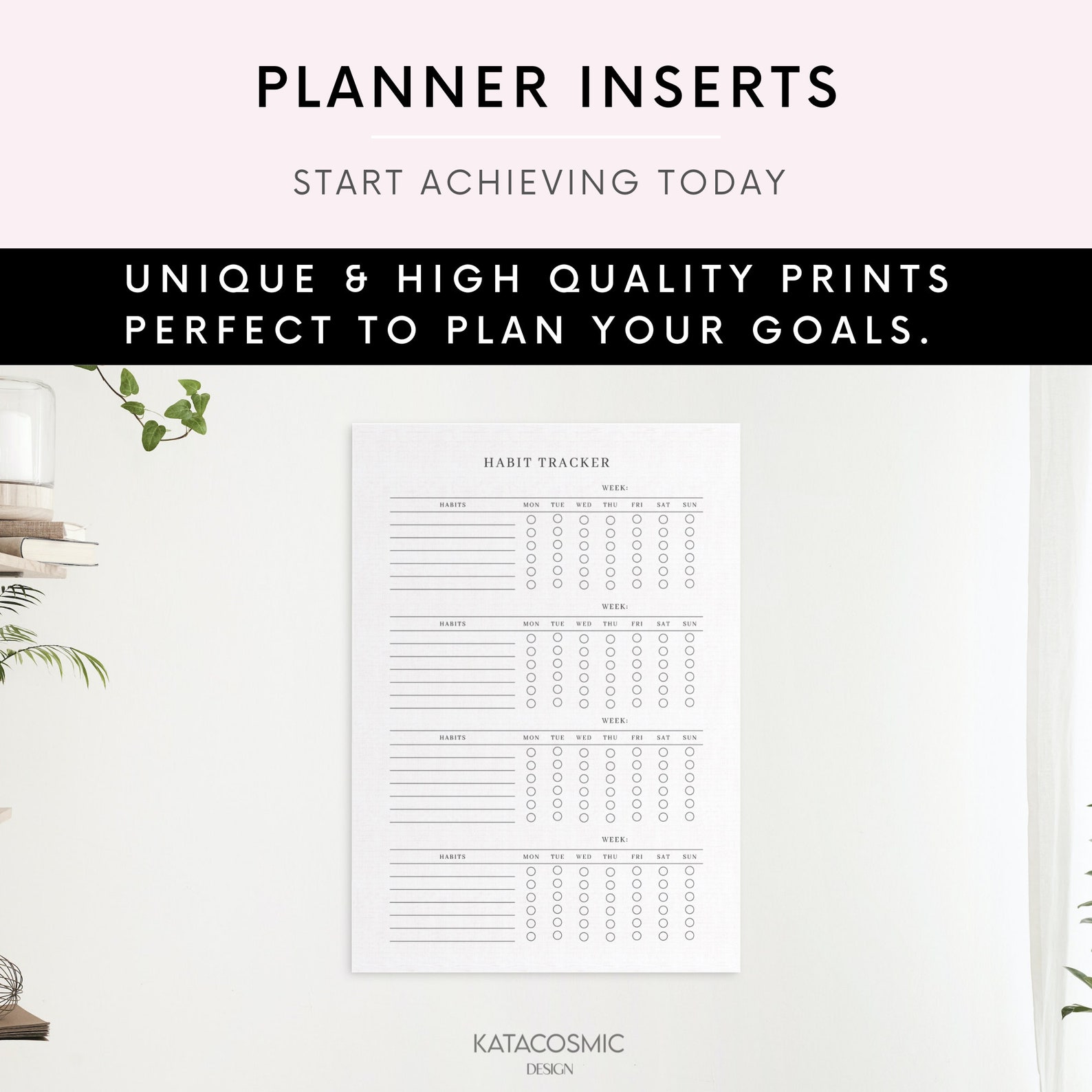 Weekly Habit Tracker Printable Habit Tracker Template Daily - Etsy