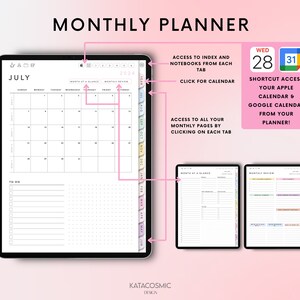 Digital Teacher Planner 2024 - 2025 DATED Lesson Planner, Academic ...