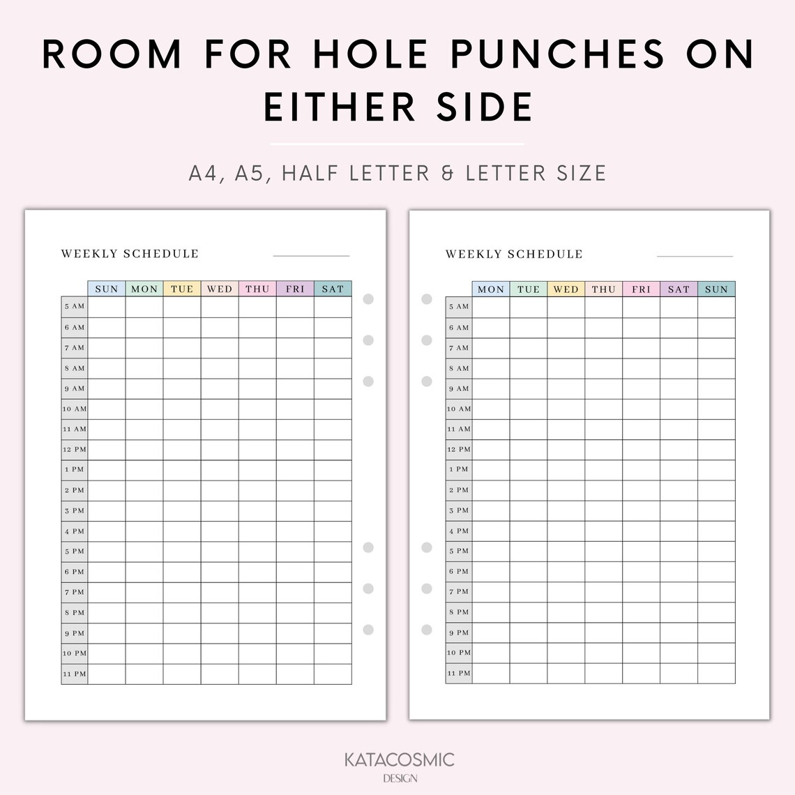 Digital Weekly Schedule for Goodnotes 24/7 Weekly Timetable - Etsy