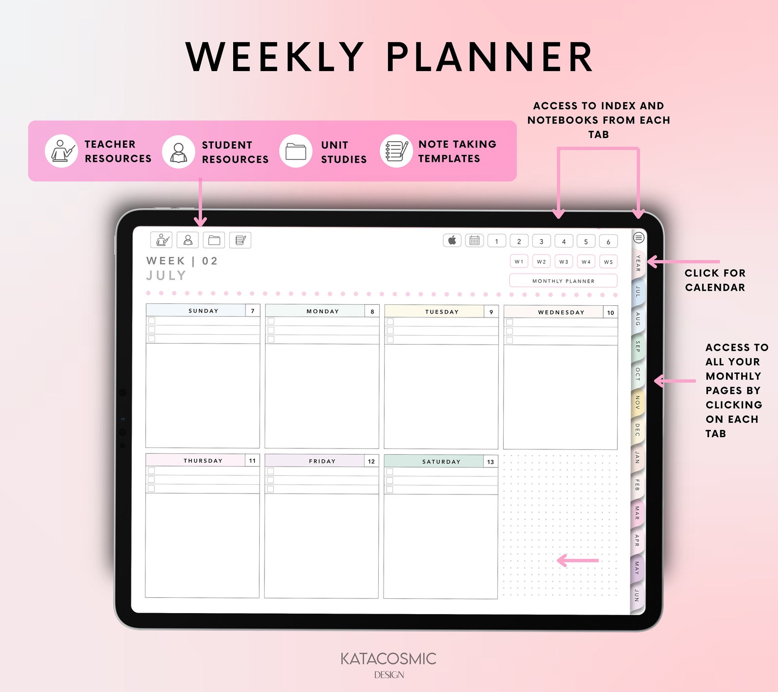2024 2025 Digital Teacher Planner, iPad Planner, Digital Lesson Planner ...
