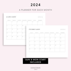 Editable 2024 2025 Monthly Calendar, Back to School, Teacher Calendar ...