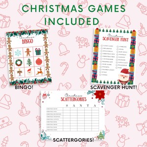 Christmas Game Bundle, Printable Family Games, Virtual Party Games ...