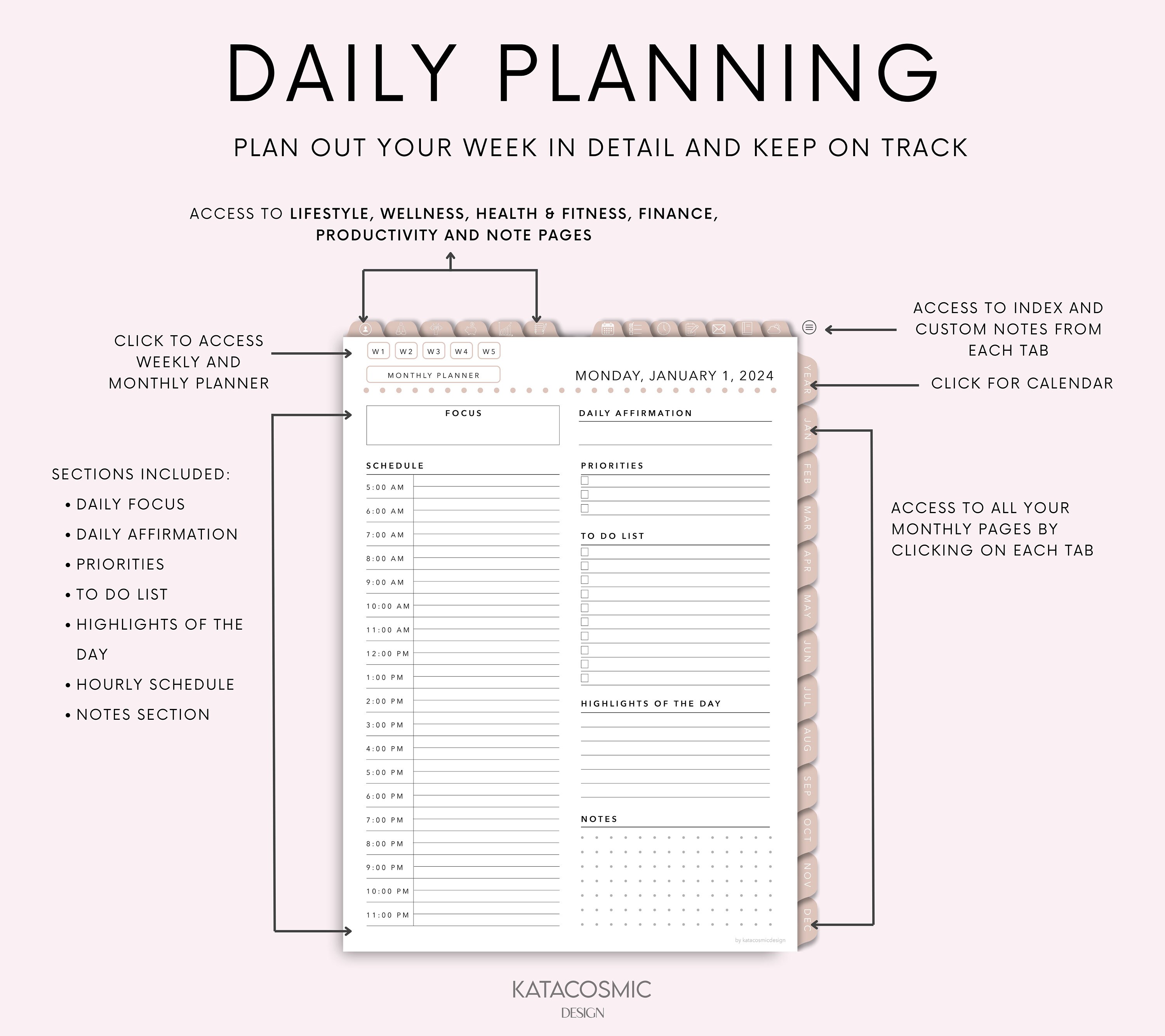 Ultimate Digital Planner 2025 2026 Undated Digital Planners Goodnotes ...