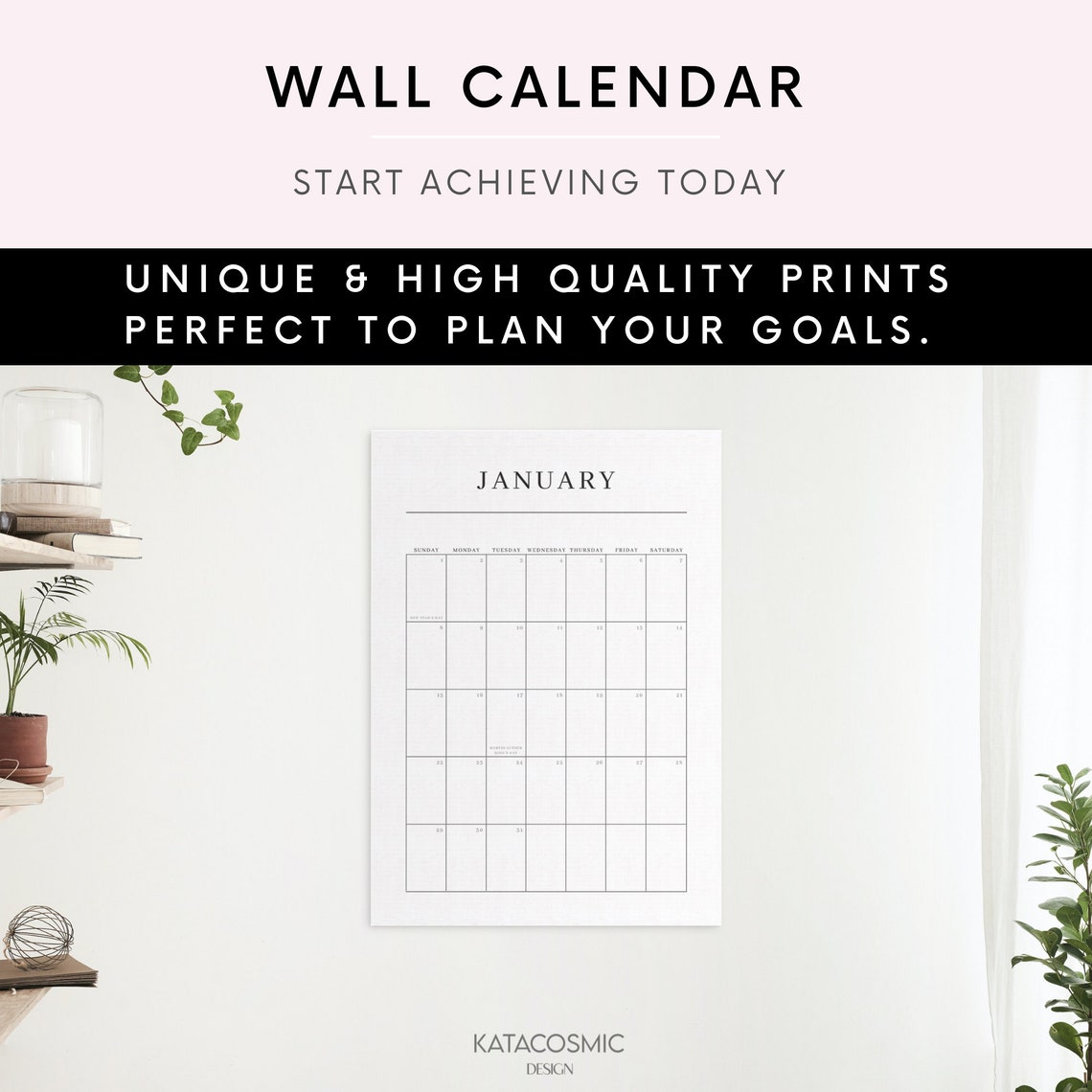 2023 Monthly Planner Printable With Holidays Dated Monthly - Etsy