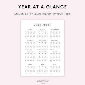 2024 2025 Academic Year At-a-glance Calendar | Year at a Glance ...
