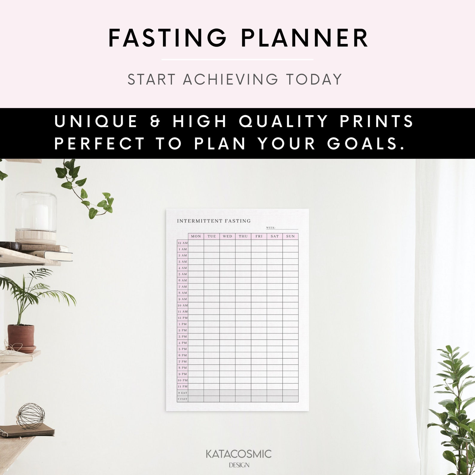 Intermittent Fasting Tracker Printable Fasting Tracker - Etsy